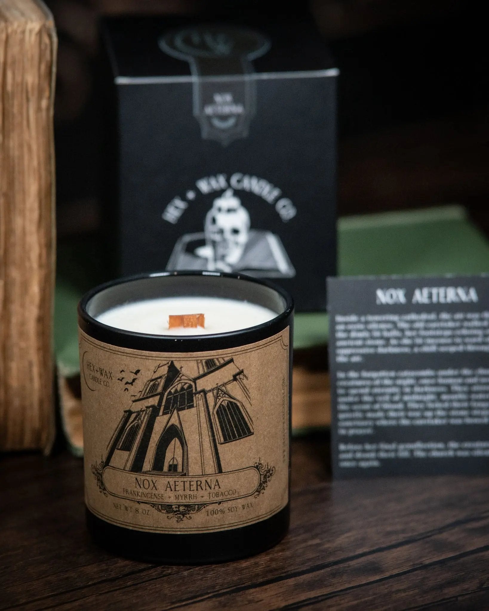 Nox Aeterna – Dark Incense Candle for Vampires - Hex + Wax Candle Co ...